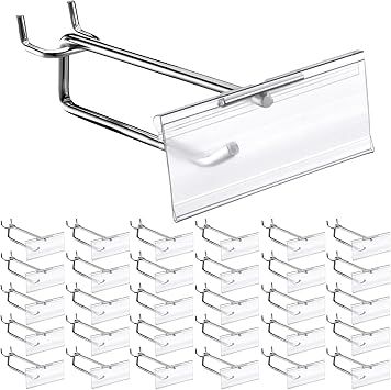 Amazon.com: Thyle 50 Pcs Metal Scan Hook with Label Holder for 1/8" to ...