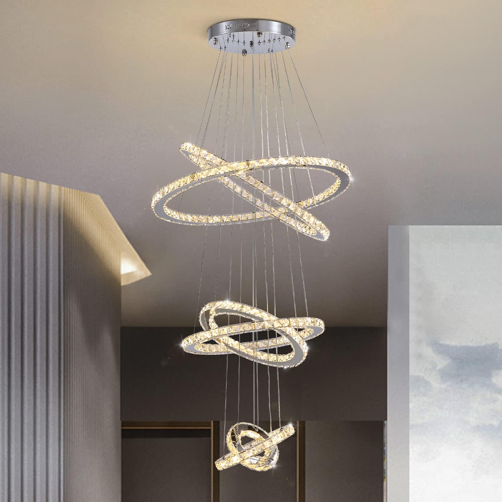 Siljoy Modern Crystal Chandelier Lighting - Amazon.com