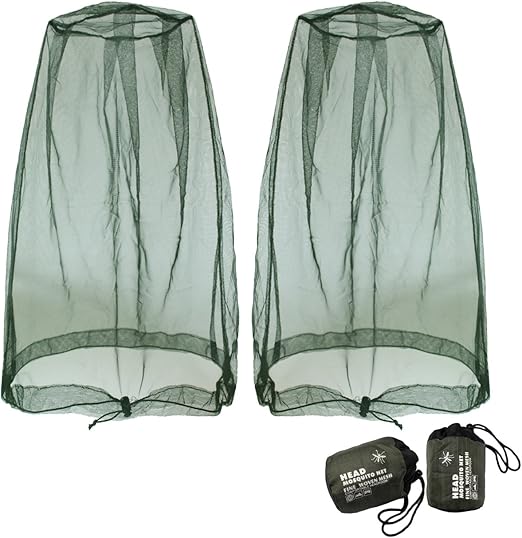 Amazon.com: Benvo Mosquito Head Net Mesh, Face Neck Fly Netting Hood ...