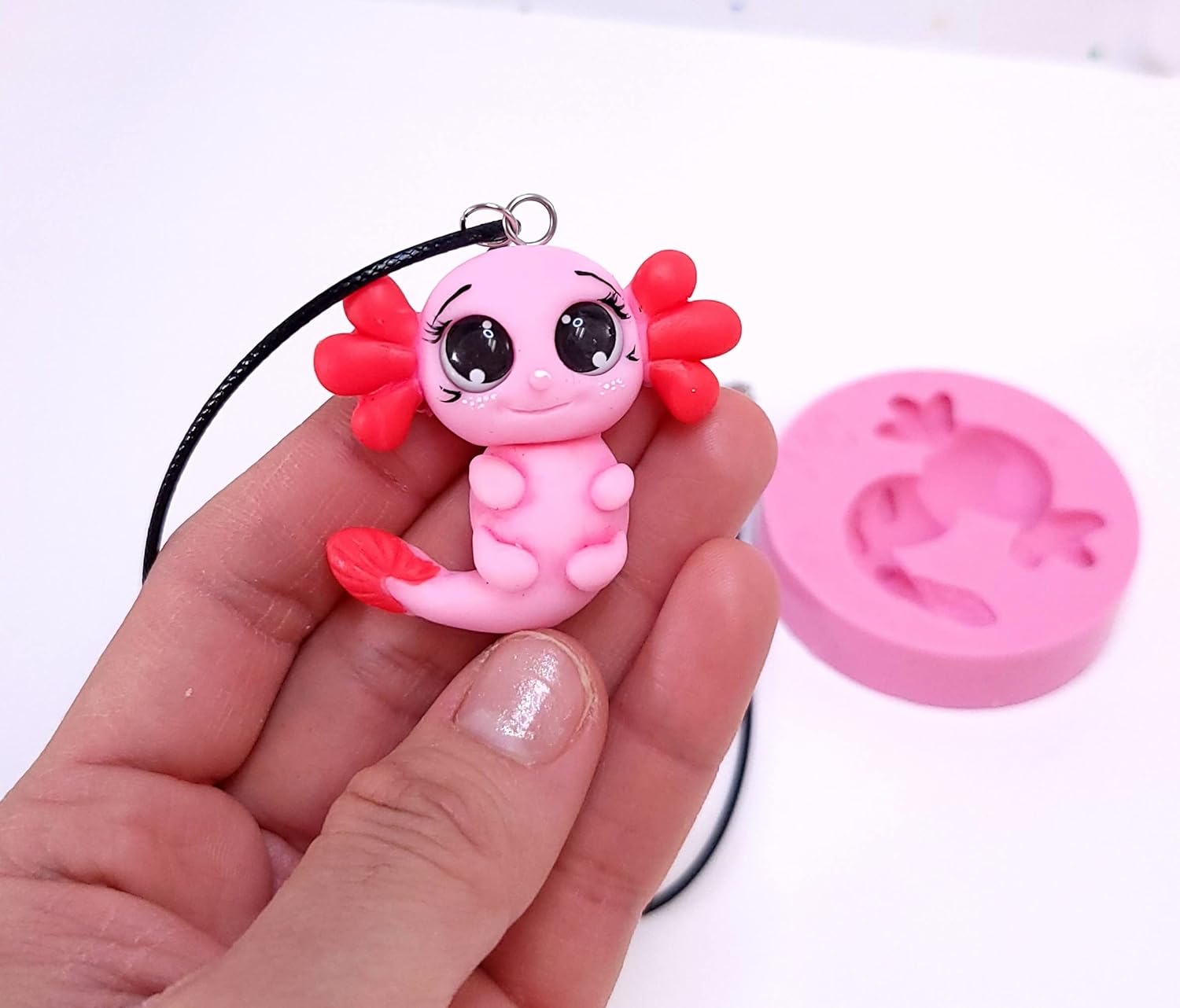 Amazon.com: Baby axolotl Silicone mold Cold porcelain polymer clay ...