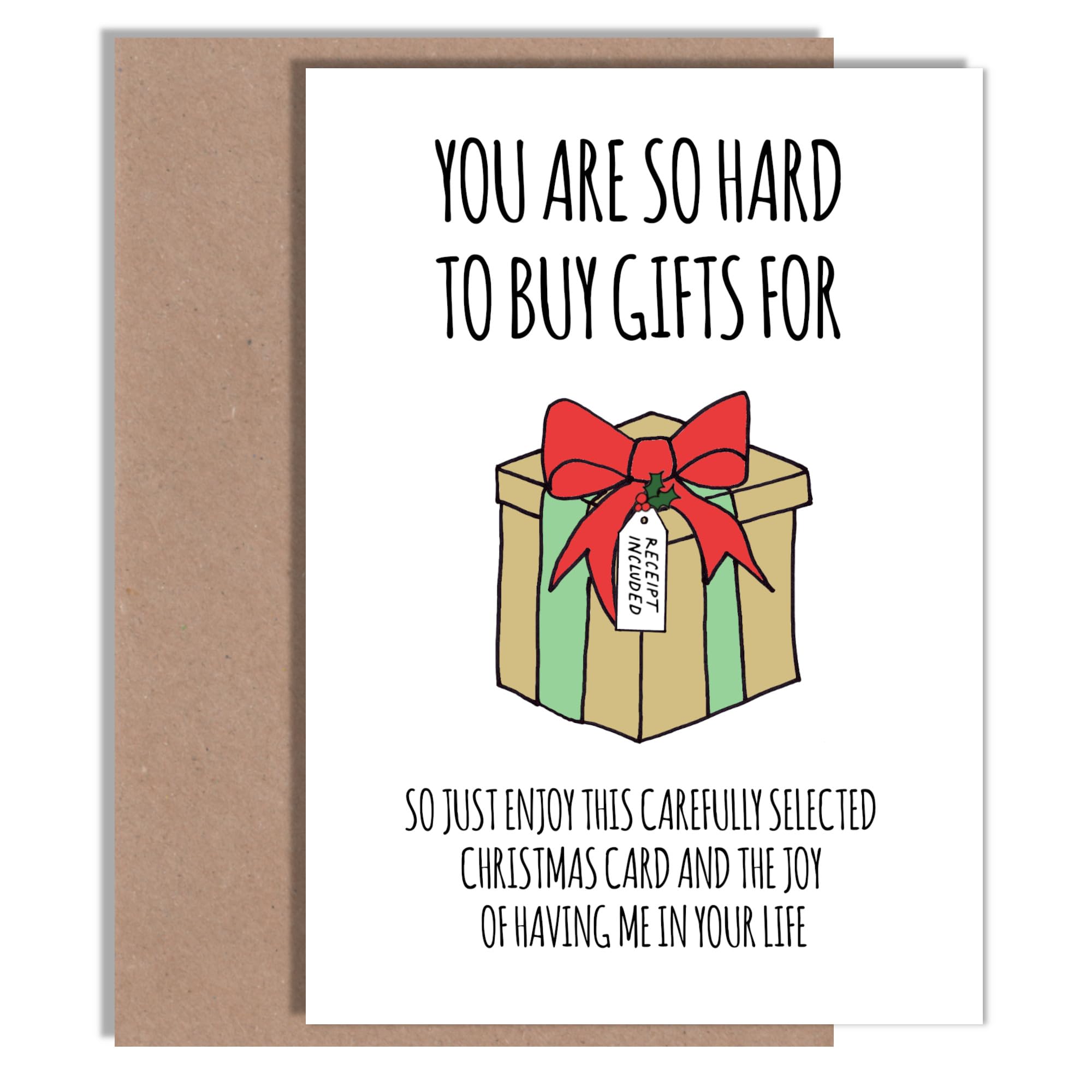 Funny Christmas Card for Him or Her - Cheeky Christmas Card - ‘You are ...