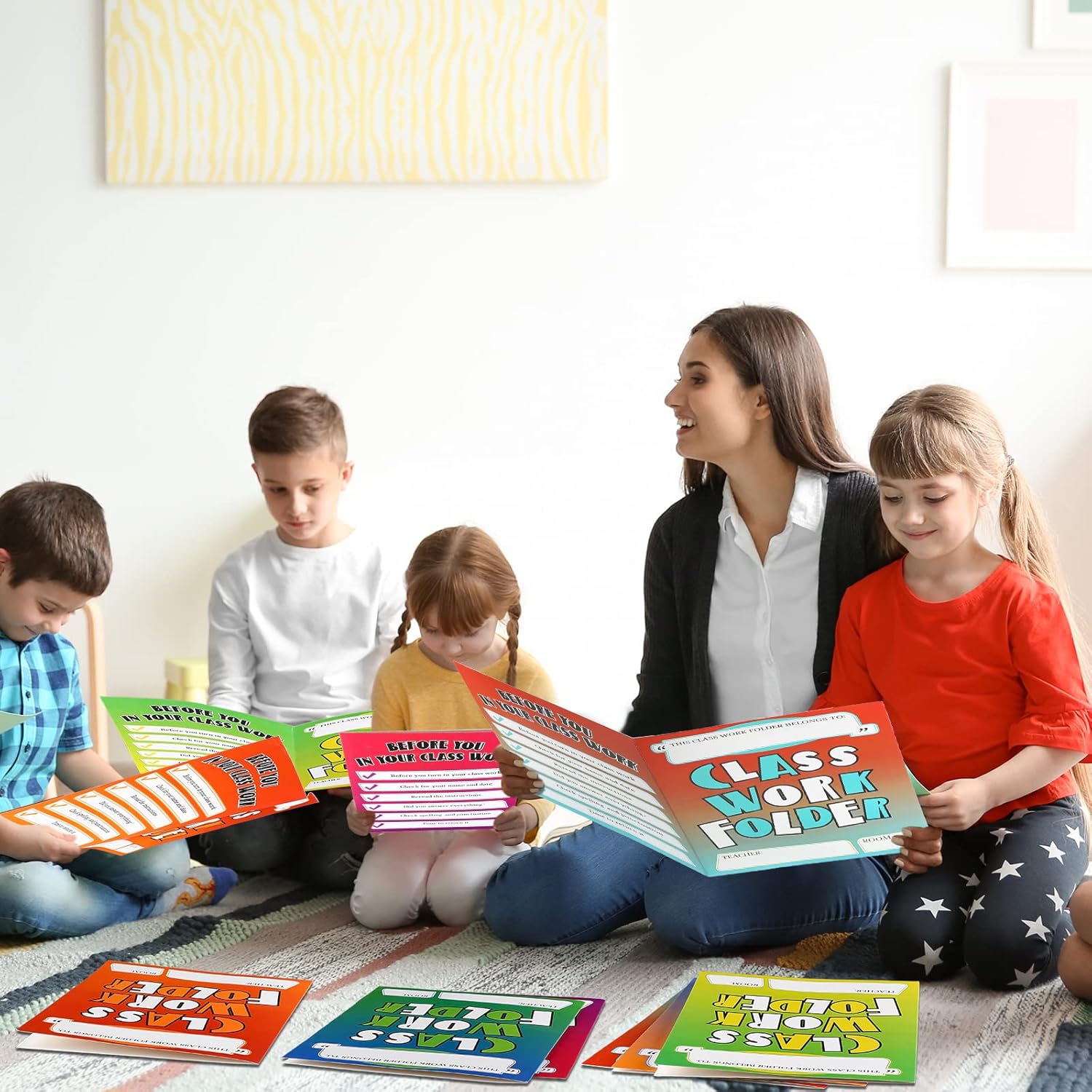 Sabary 36 carpetas de tareas escolares para estudiantes, carpetas de ...