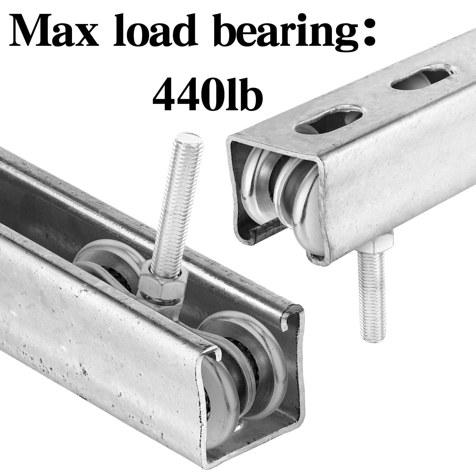 Snapklik.com : Yexiya Wheel Trolley Assembly Barn Door Rollers For 1-3/ ...