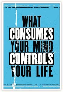 HASIDU What Consumes Your Mind Controls Your Life - Classroom Poster ...