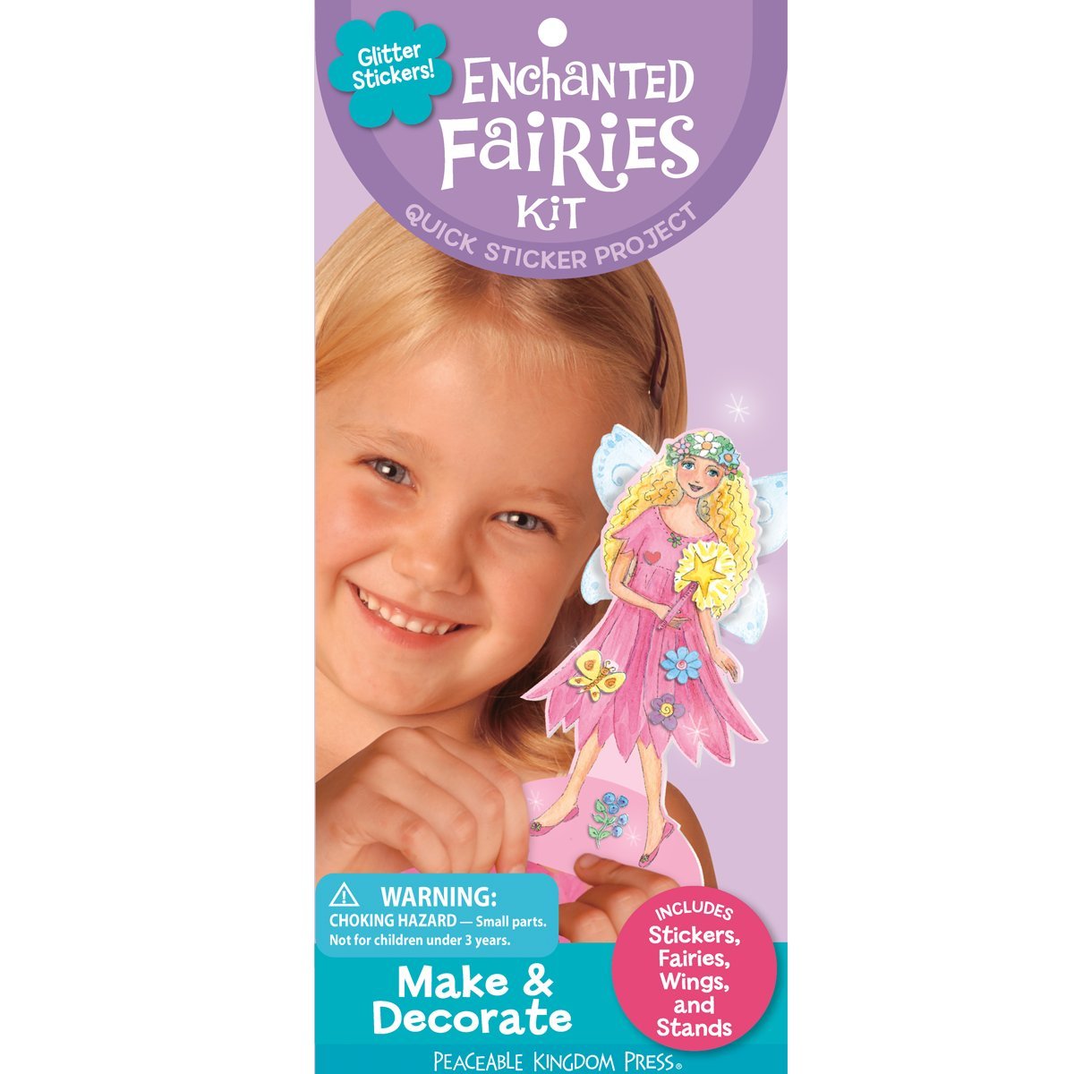 PP3 - Glitter Enchanted Fairies Sticker Kit: Peaceable Kingdom Press ...
