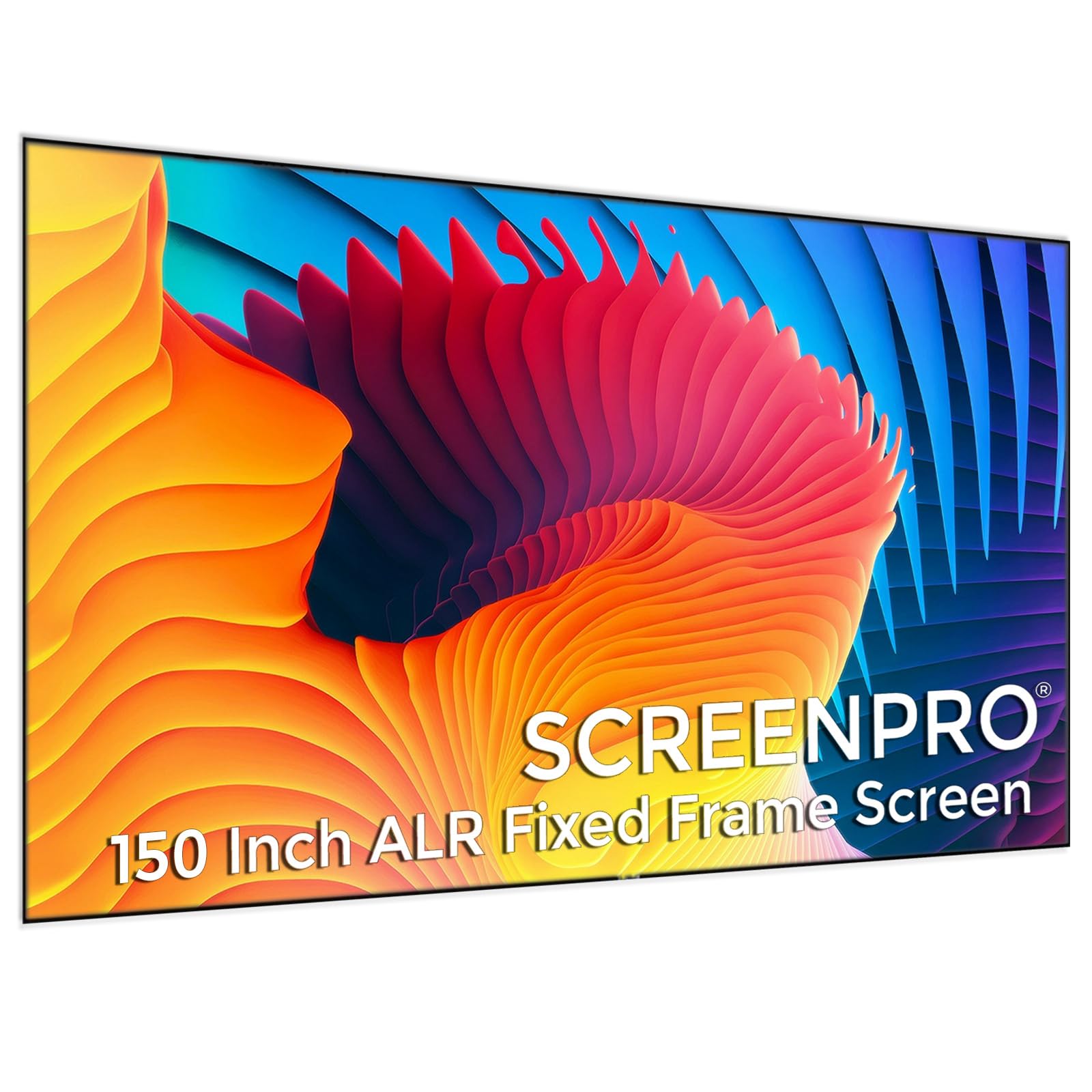Amazon.com: SCREENPRO 150inch ALR Ambient Light Rejecting Wall Mount ...
