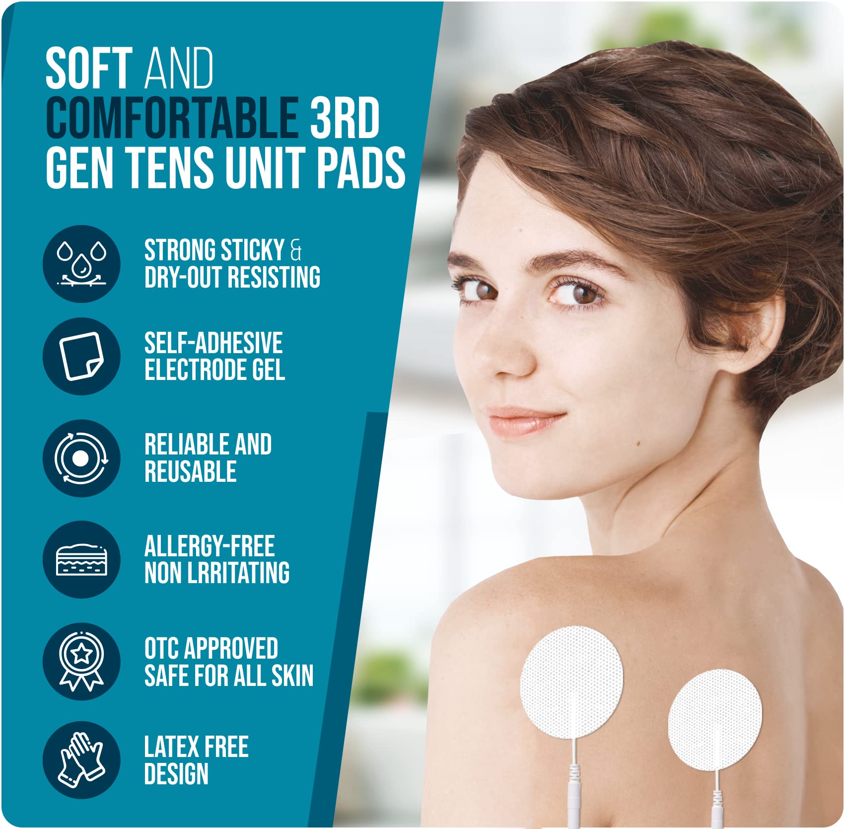 Snapklik.com : TENS Unit Replacement Pads, Combination 20 PCS Multiple ...