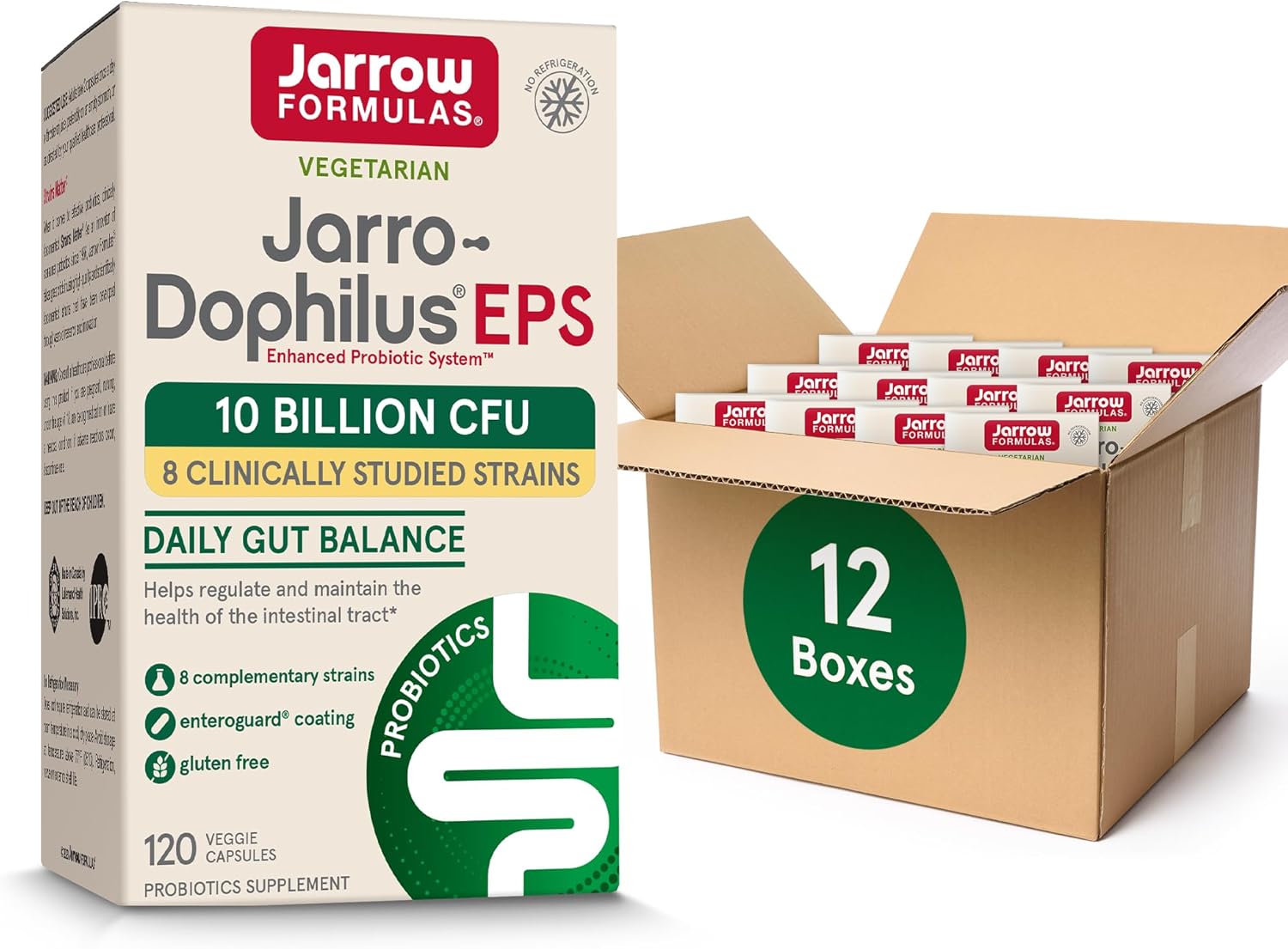 Amazon.com: Jarrow Formulas Jarro-Dophilus EPS Probiotics 10 Billion ...