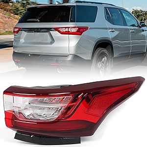 FIONE LED Outer Tail Light Assembly Compatible with Chevy Traverse 2018 ...