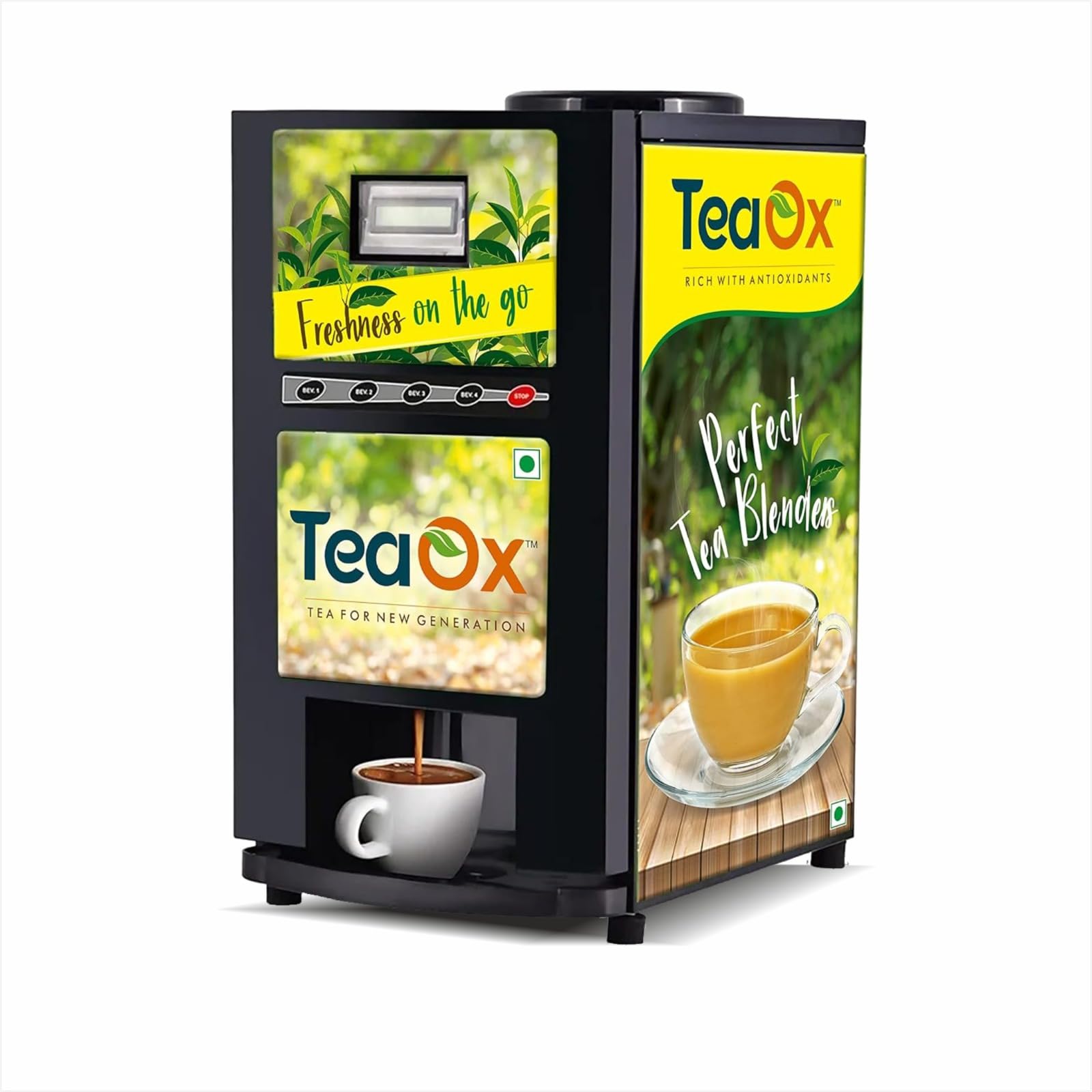Buy TeaOX Coffee Maker Tea Coffee Vending Machine 2 Lane | Automatic ...