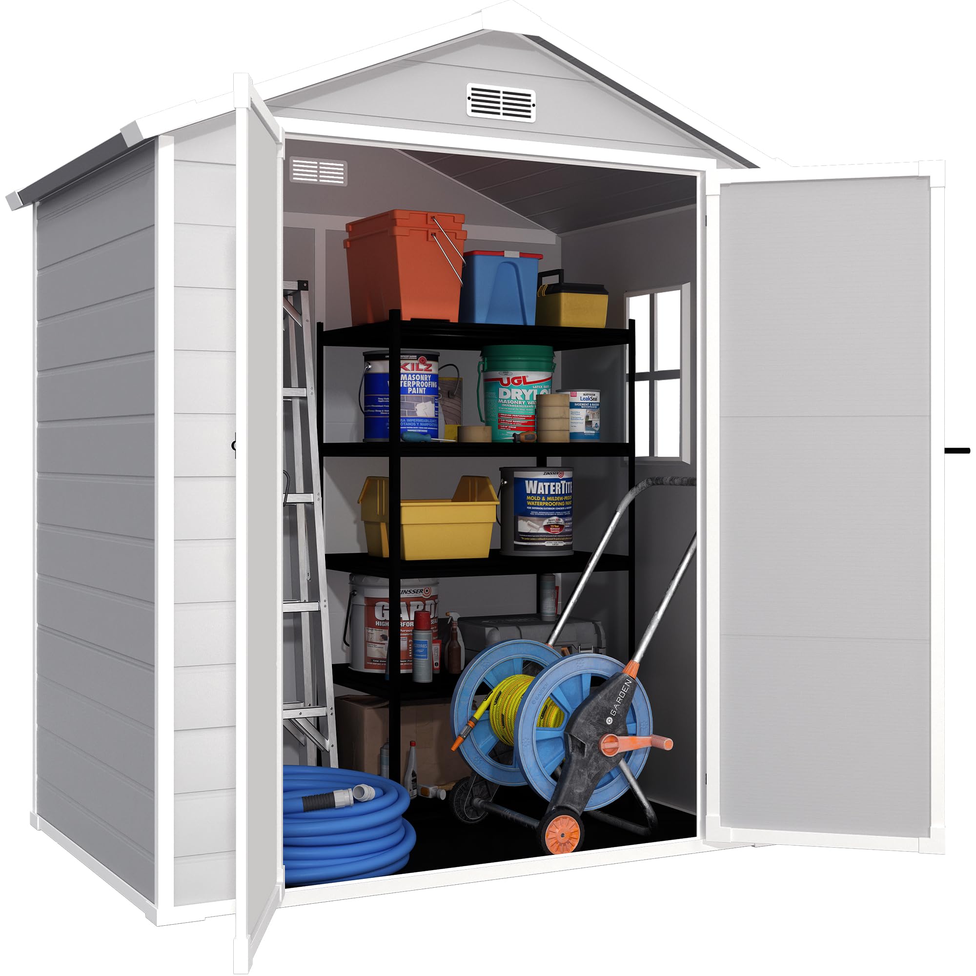 Amazon.com : UHomePro Outdoor Storage Shed,6x4 FT Resin Shed with Floor ...