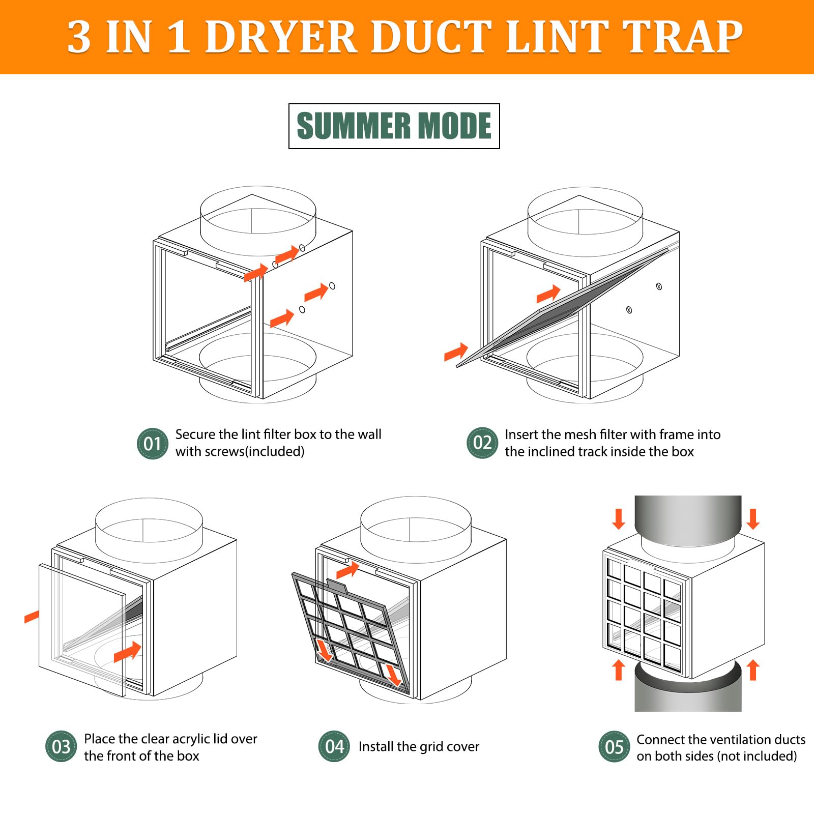 Indoor Dryer Lint Trap