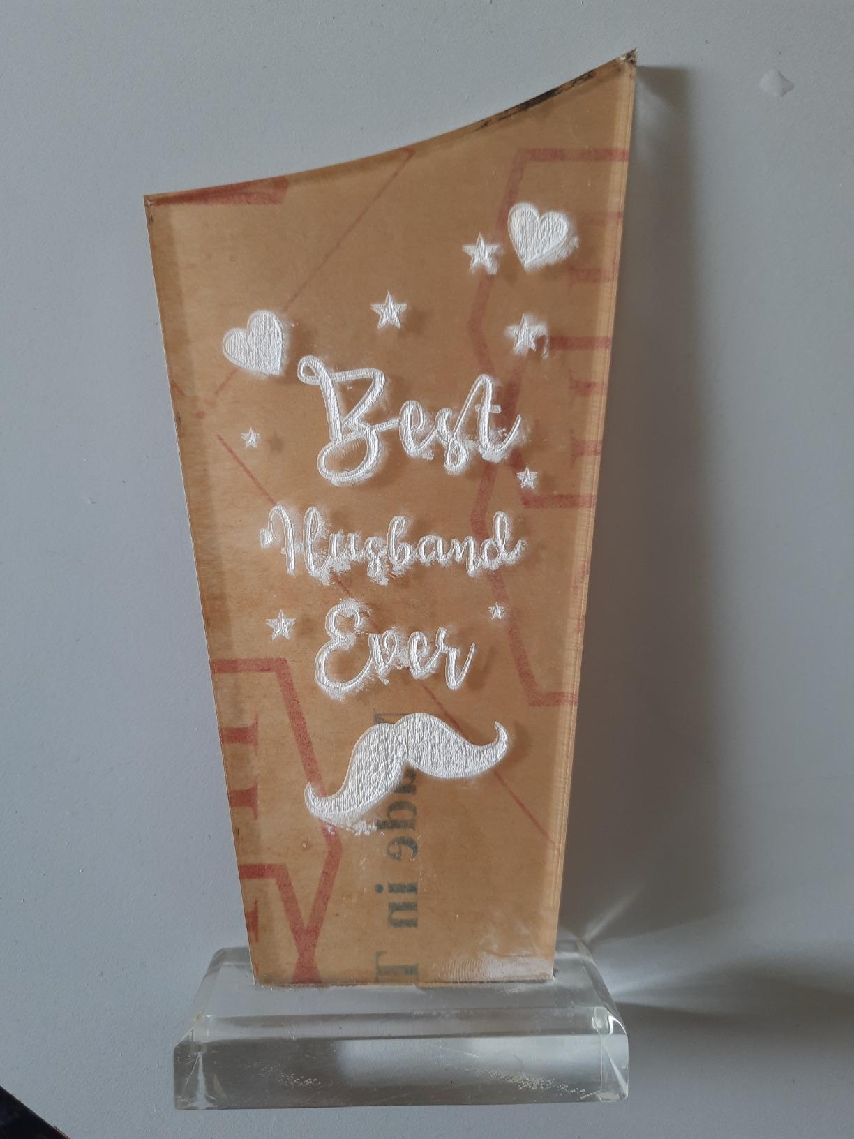 Buy PRINTELLIGENT Best Award Acrylic Trophy for Anniversary, Couple ...