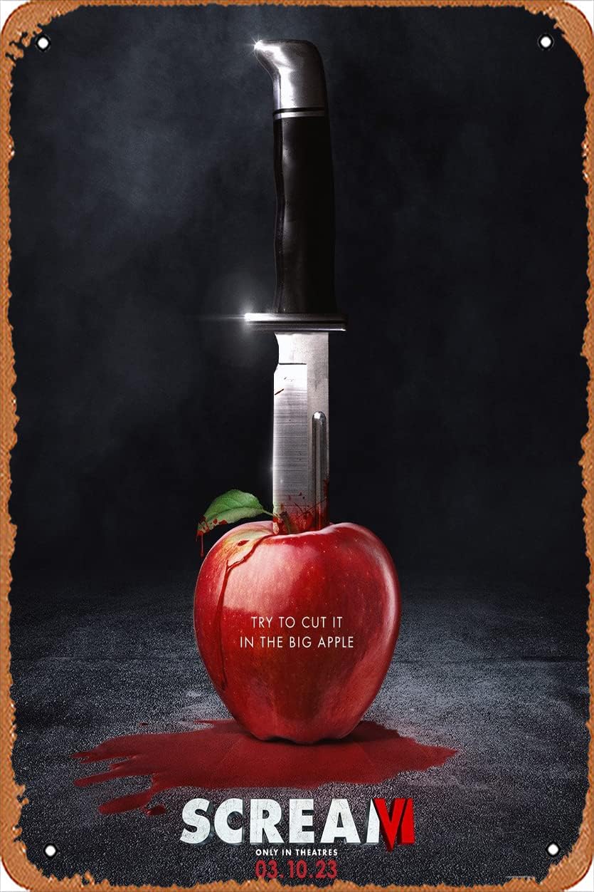 Amazon.com : Scream 6 (Melissa Barrera, Jenna Ortega) Movie Poster Tin ...