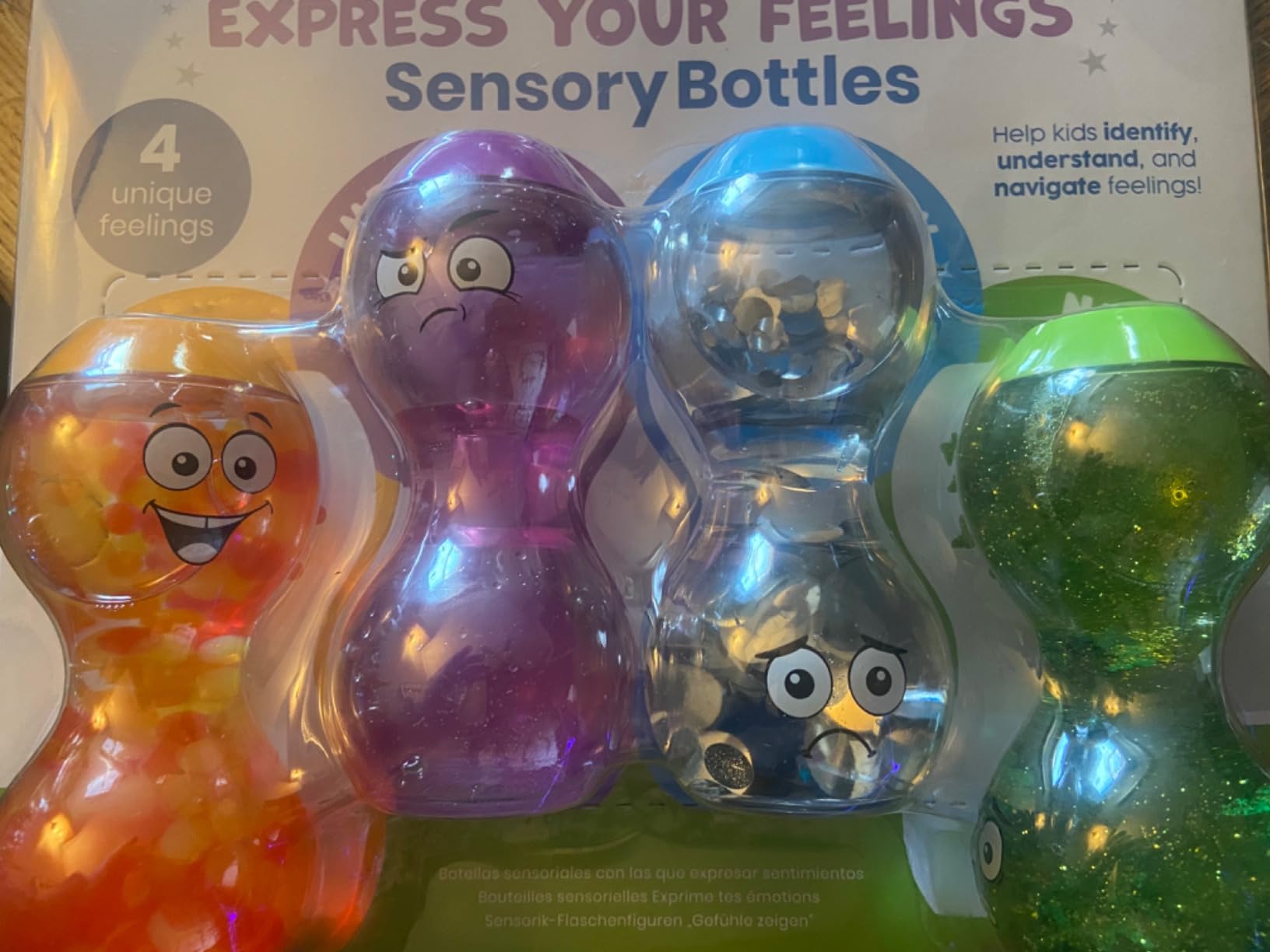 Learning Resources Express Your Feelings Sensory Bottles, Excited ...