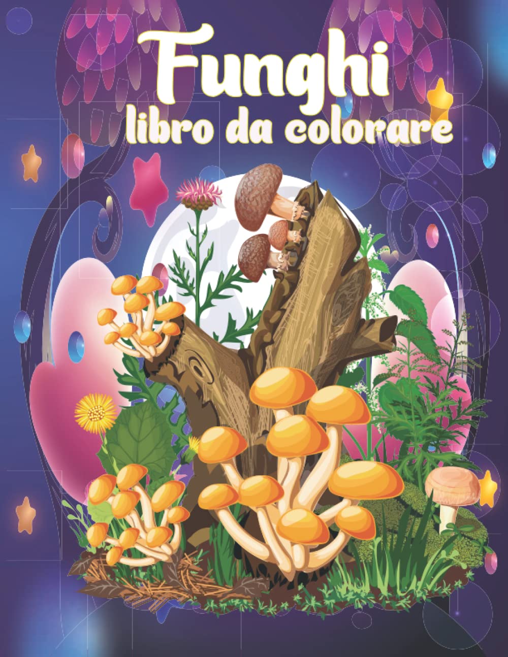 Buy Funghi libro da colorare: Pagine da colorare di funghi carini e ...