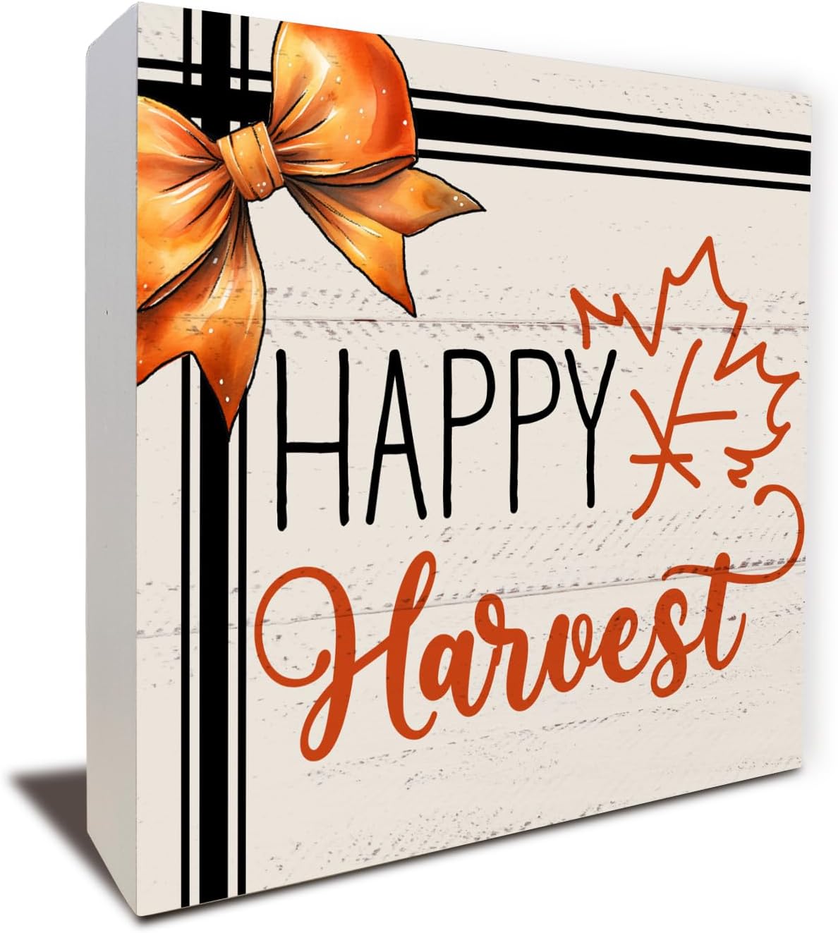 Amazon.com: ULEGIE Rustic Pumpkin Wood Box Sign, Farmhouse Retro Fall ...