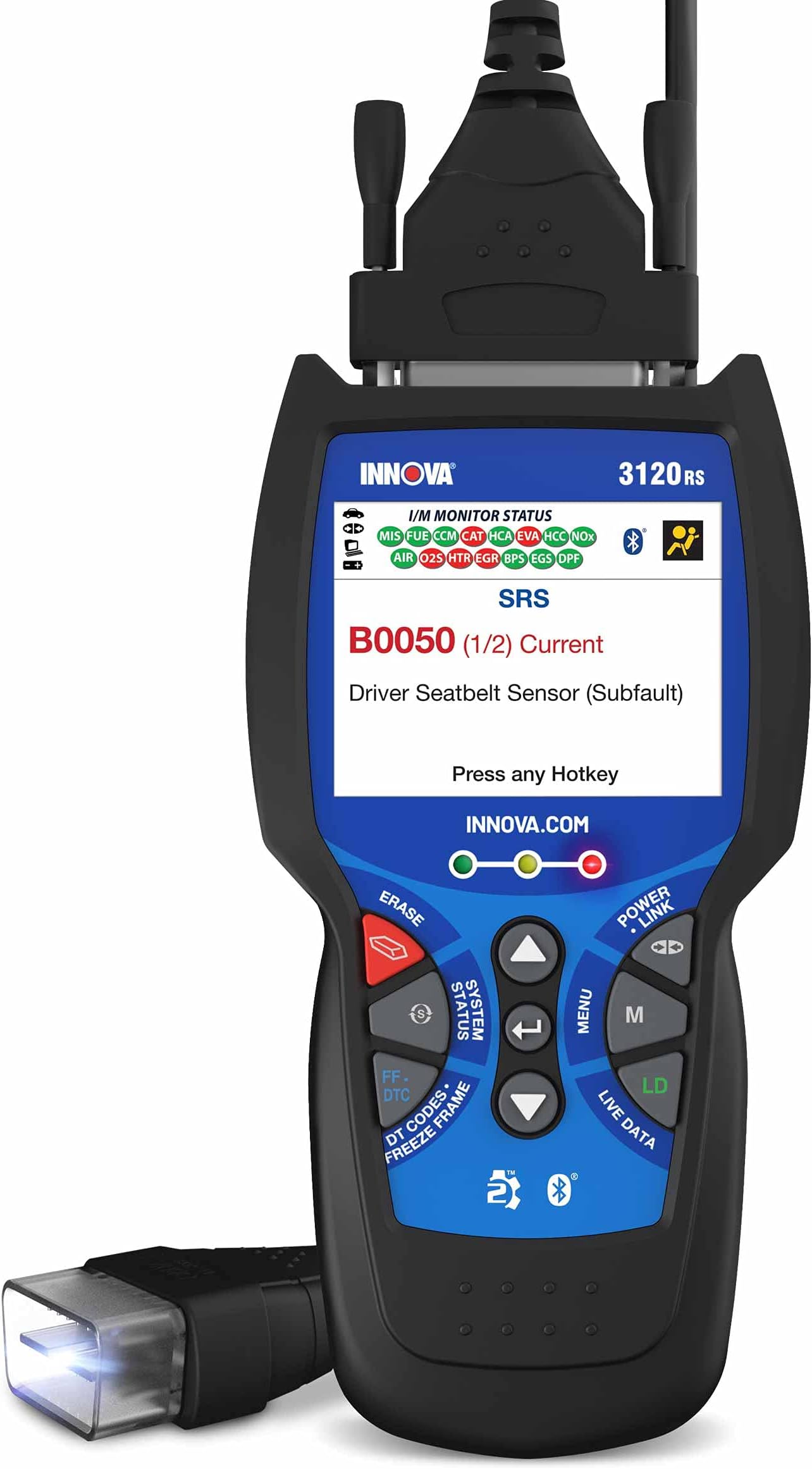 Amazon.com: ZR15s OBD2 Code Reader with 3.5 in. Display and Active Test ...