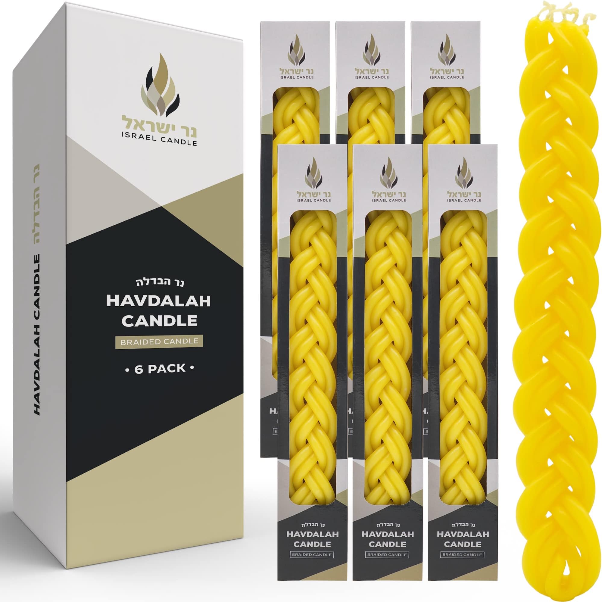Amazon.com: OHR CANDLES Braided Beeswax Havdalah Candle - Pure Bees Wax ...