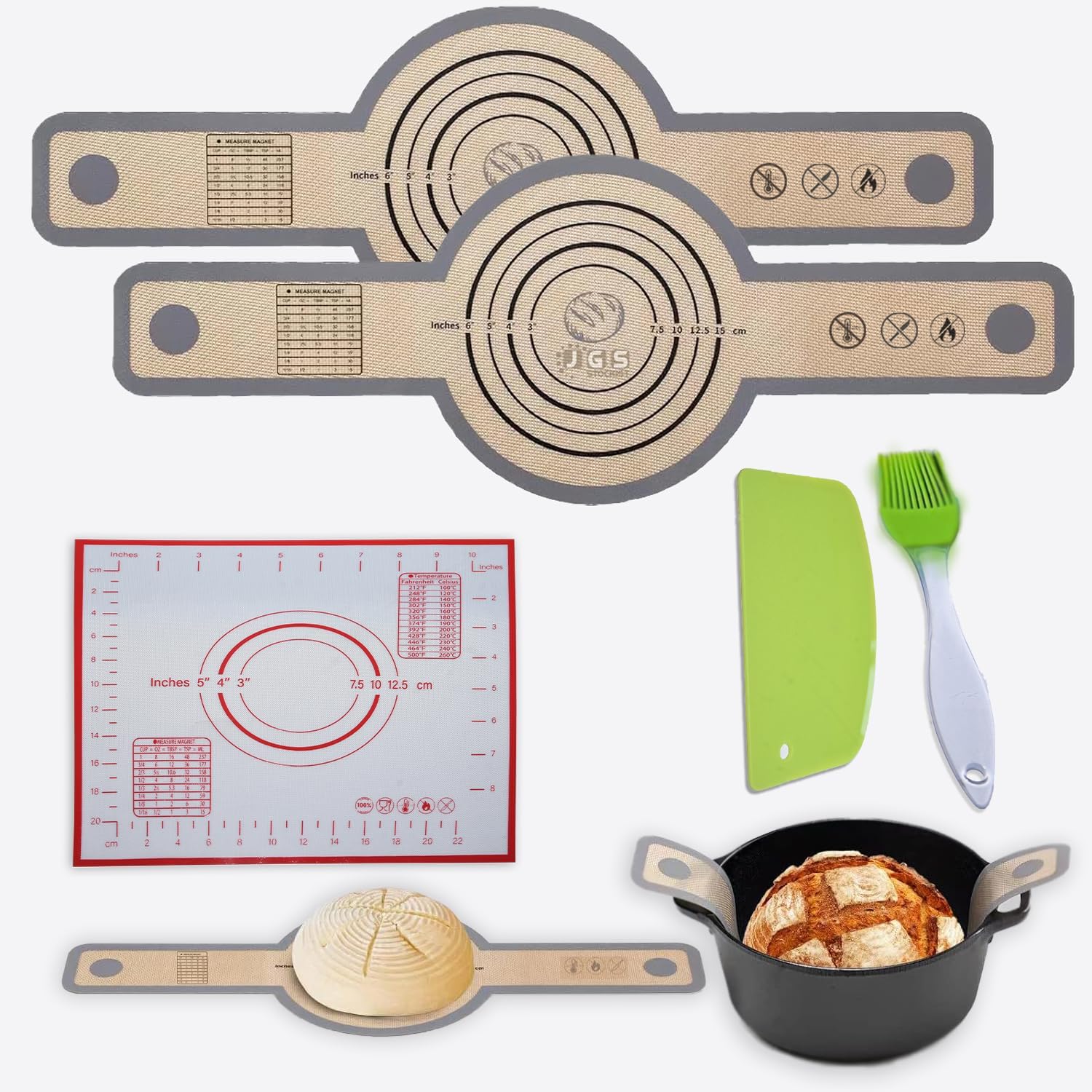 Amazon.com: ENXRZOTWS Silicone Bread Sling - 7PCS Bread Sling for Oven ...