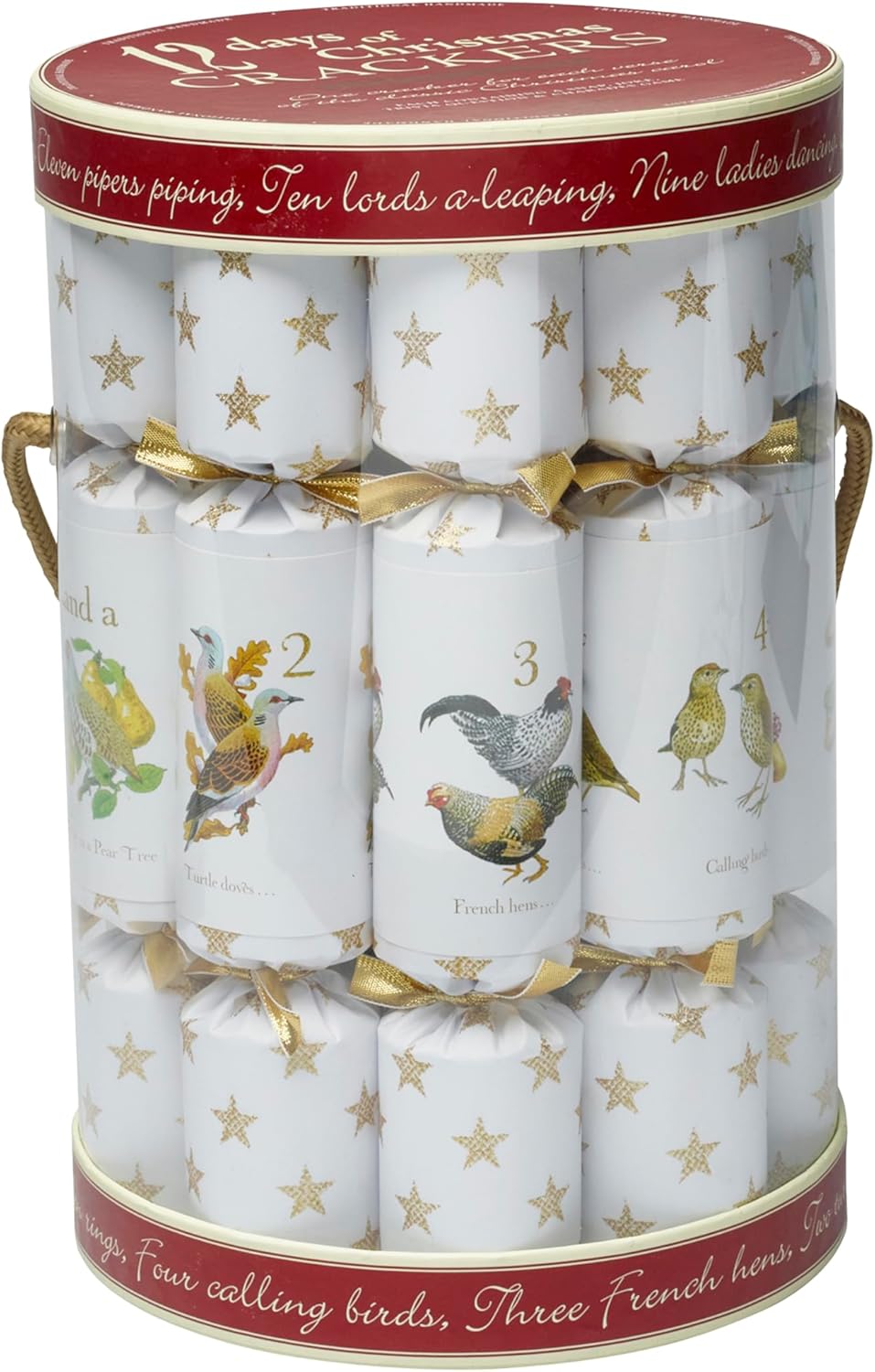 Robin Reed 12 x 10 inch Handmade Twelve Days of Christmas Crackers ...