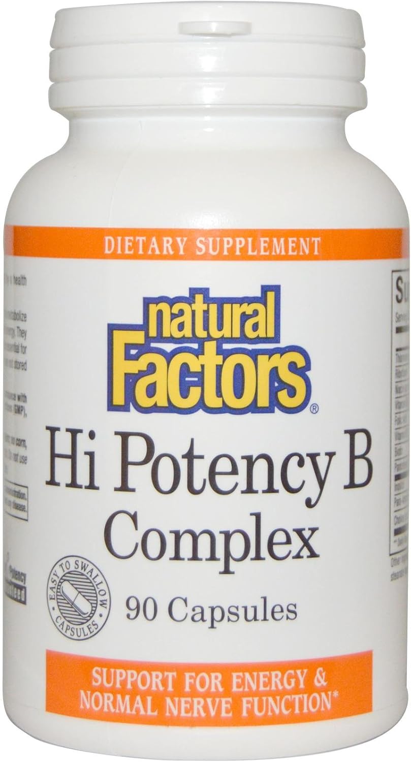 Amazon | Natural Factors, Hi Potency B Complex, 90 Capsules | Natural ...