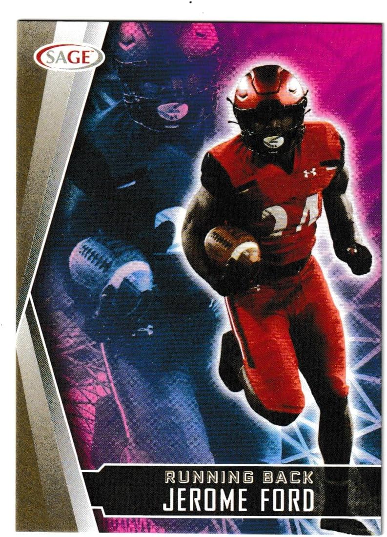 Amazon.com: Jerome Ford 2022 Sage Hit Gold Football Card #141 ...