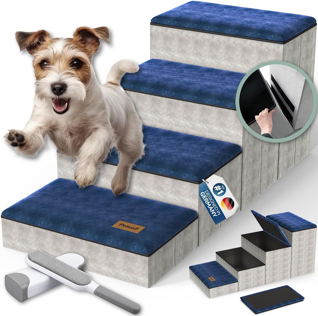 PETASSO® Dog Stairs Pet Stairs [The Original] Cat Stairs Animal Ramp ...