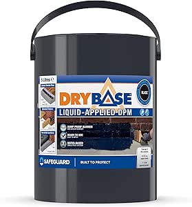 Drybase Liquid Damp Proof Membrane (5 Litre, Black) - Damp Proofing ...