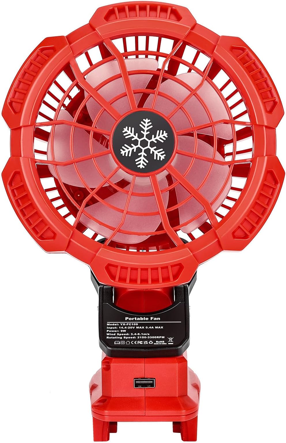 Amazon.com: Philophca Portable Clip on Fan Cordless, Personal Battery ...