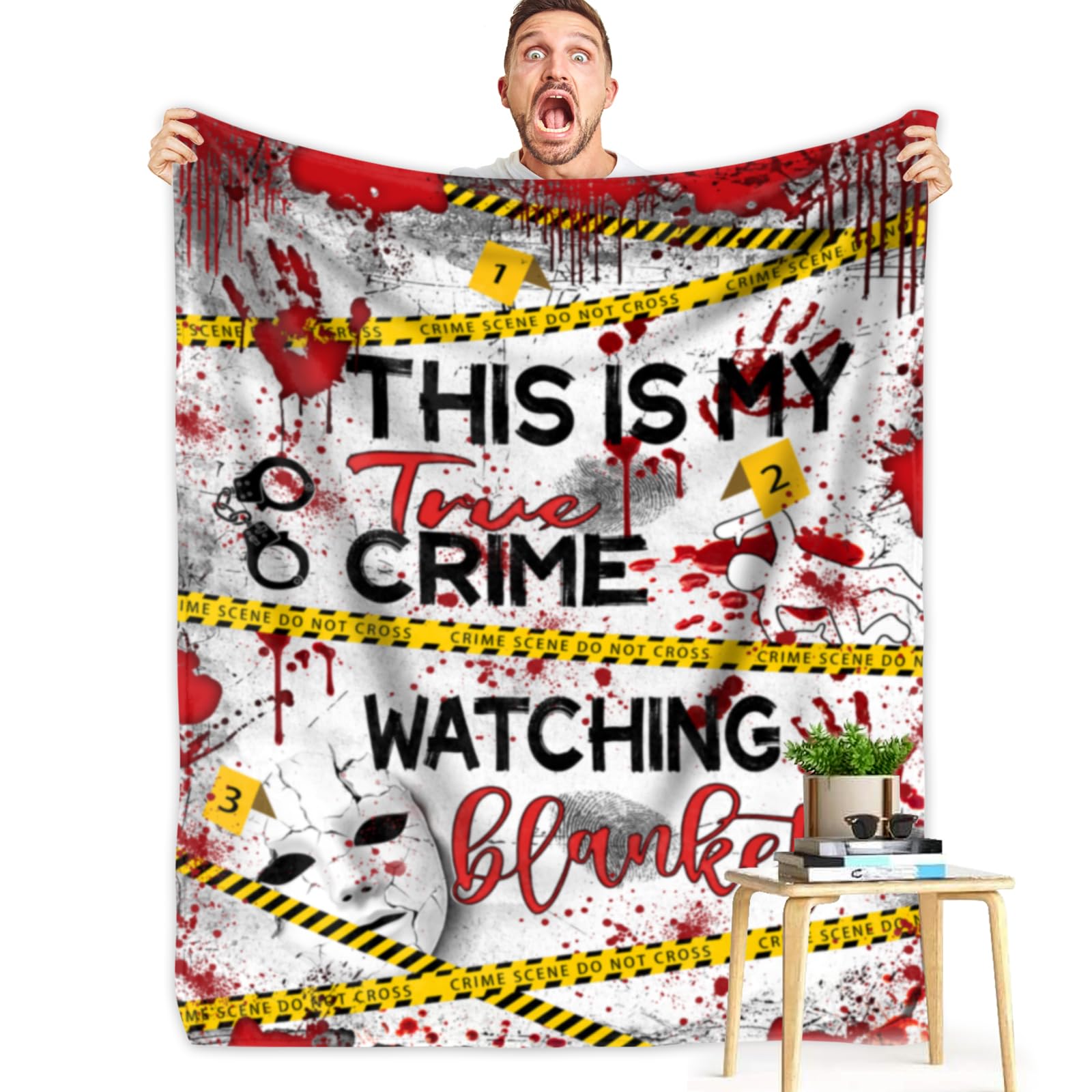 Amazon.com: True Crime Gifts True Crime Blanket Serial Killer Gifts for ...