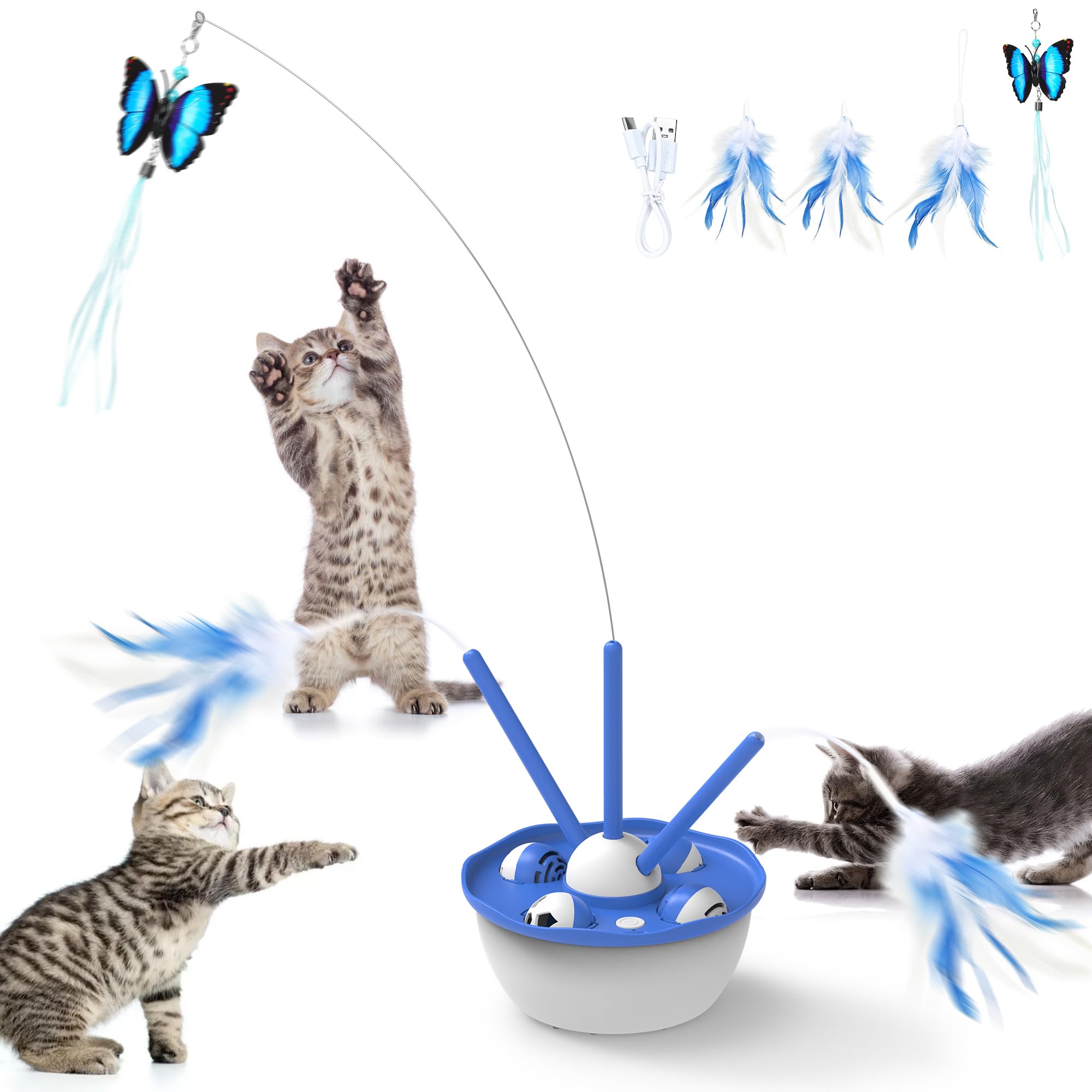 Jouets Interactifs pour Chats D'IntéRieur Adultes, Jouet à Plateau ...