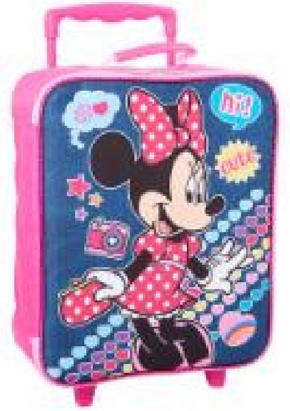 Amazon.com: Disney Minnie Mouse Pilot Case - Blue Large 16 Inch Luggage ...