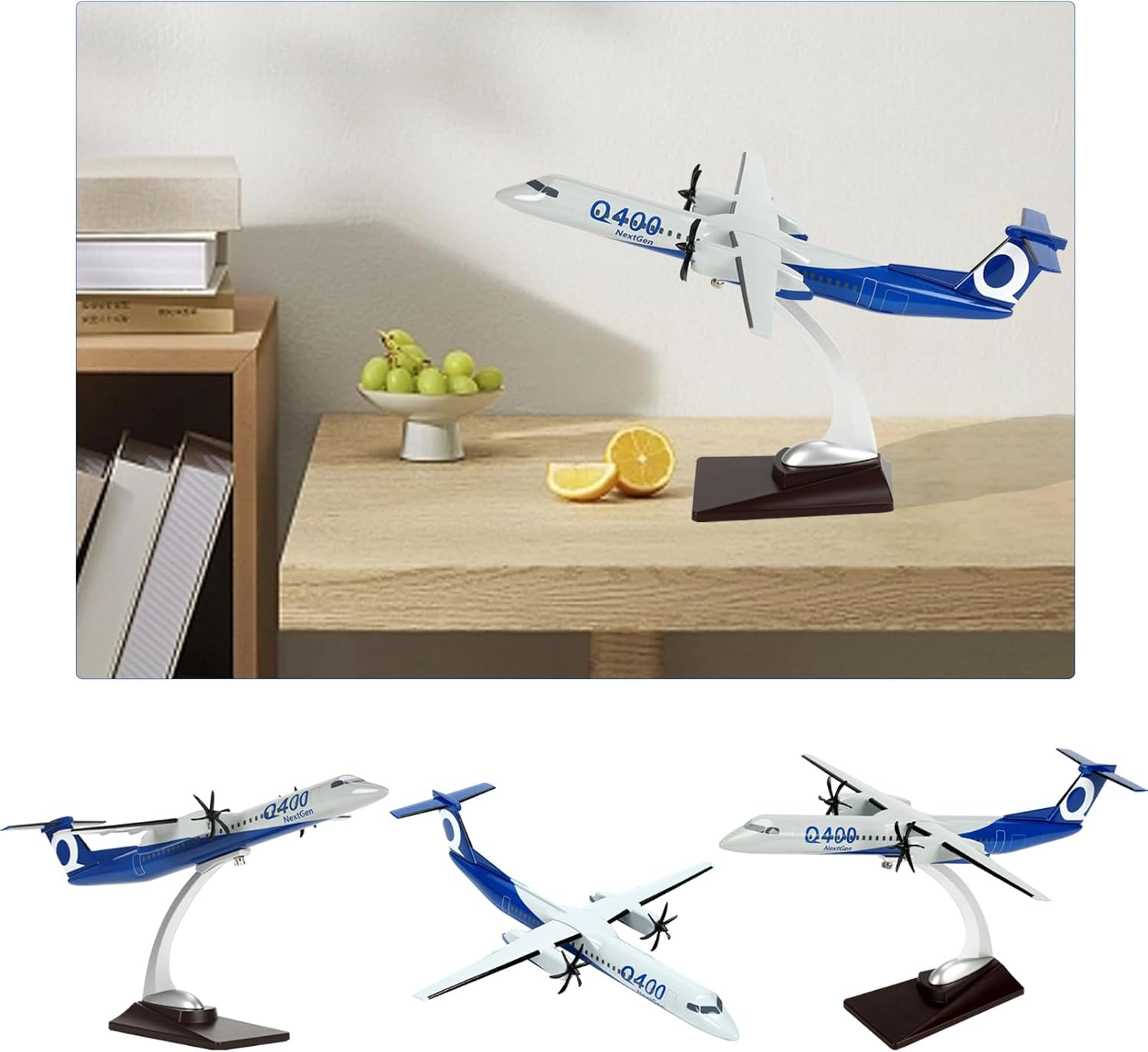 Bombardier Dash 8-Q400 Escala 1100 Modelo de turbohélice gemelo modelo ...