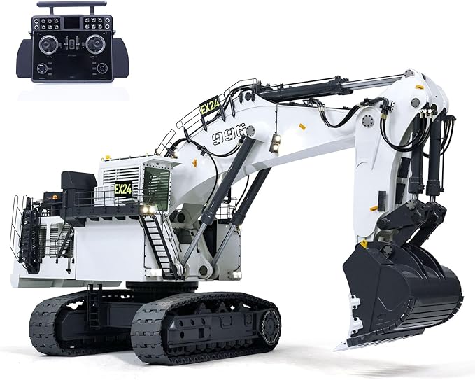 Amazon.com: wheelfun 1/20 Metal RC Hydraulic Excavator for 996 RC ...