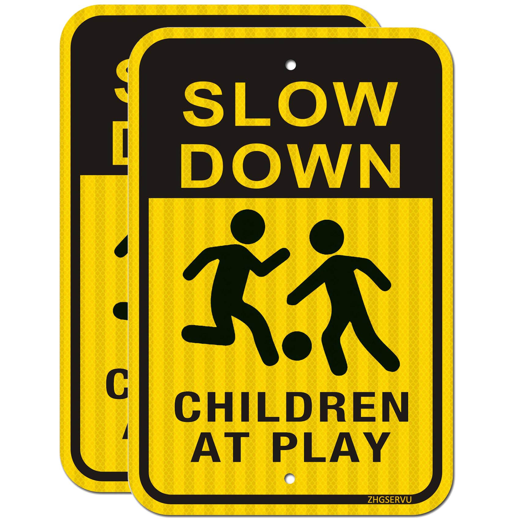 Snapklik.com : ZHGSERVU Slow Down Children At Play Sign 2 Pack, 18” X ...