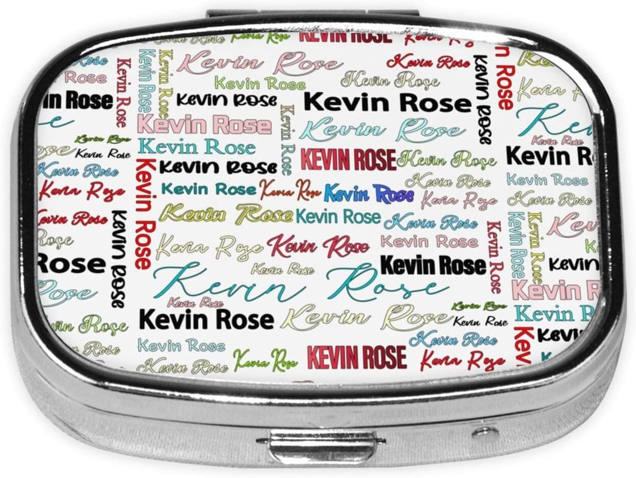 Amazon.com: Personalized Name Custom Square Medicine Box Portable Metal ...