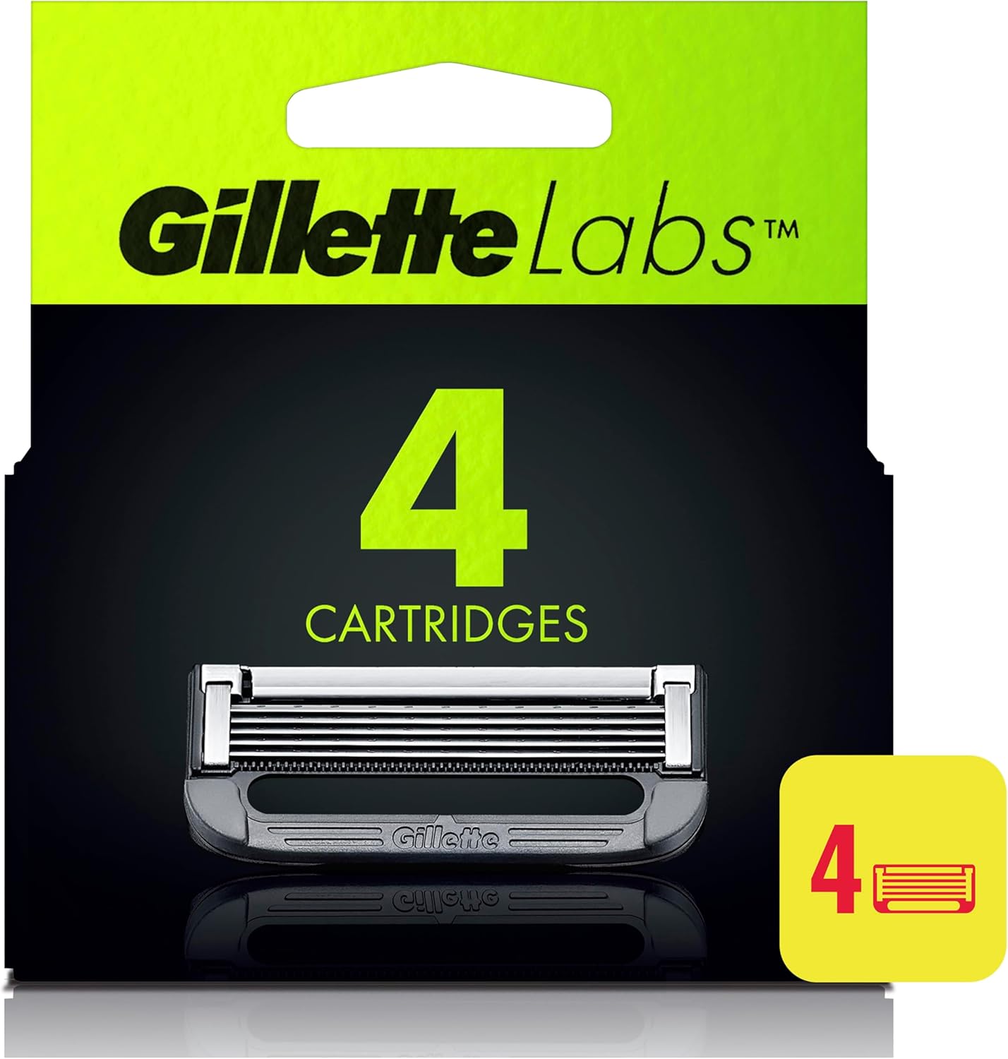 Gillette Labs Razor Cartridges (Pack of 4) : Amazon.com.au: Health ...