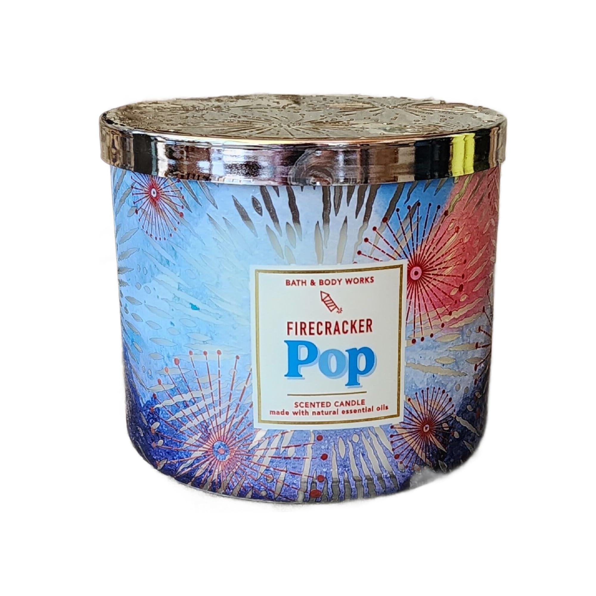 Amazon.com: White Barn Firecracker Pop 3-Wick Candle : Home & Kitchen
