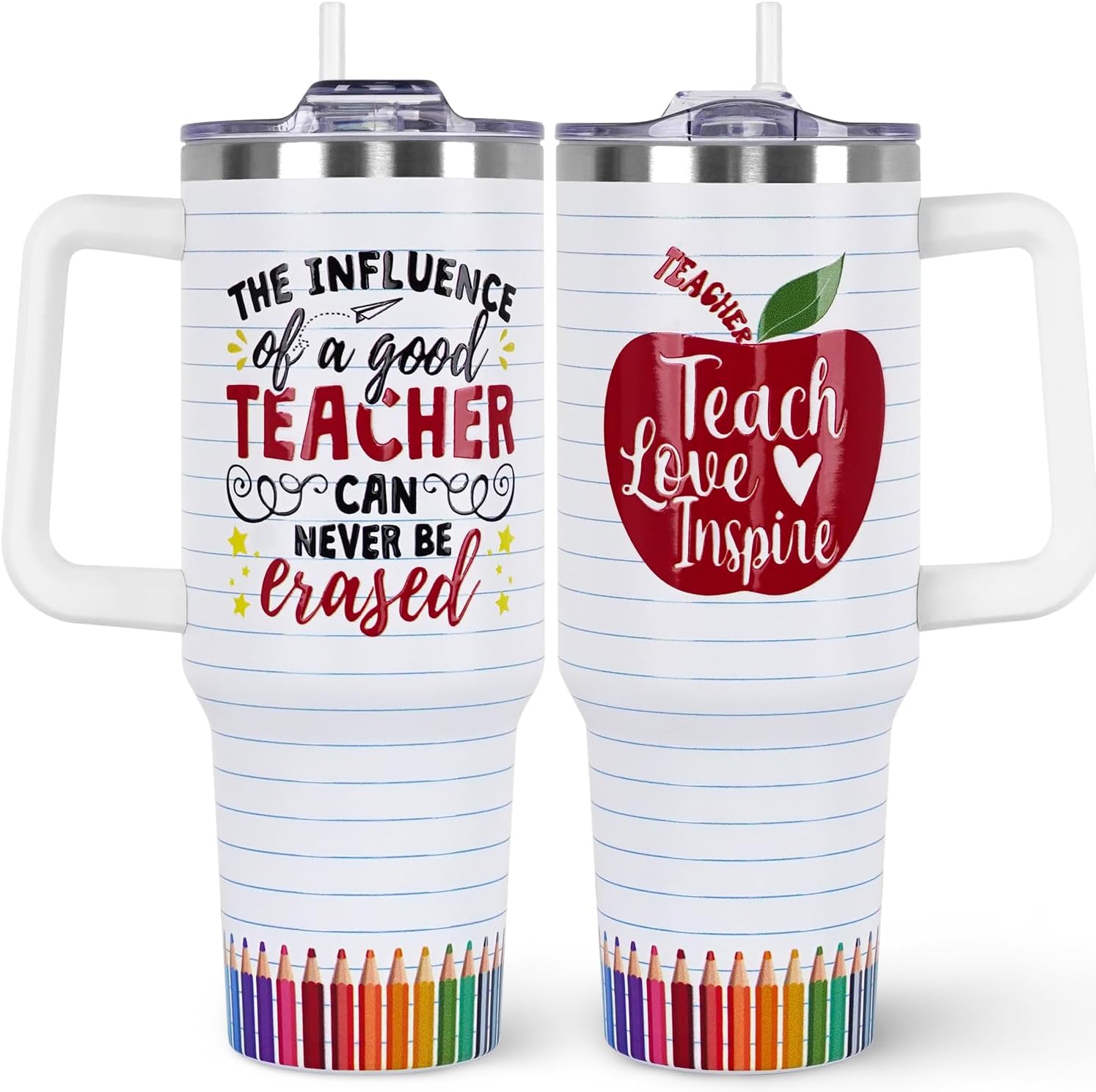 Amazon.com | Inbagi 4 Pack Teacher Gifts Teacher Glass Cups 16 Oz ...
