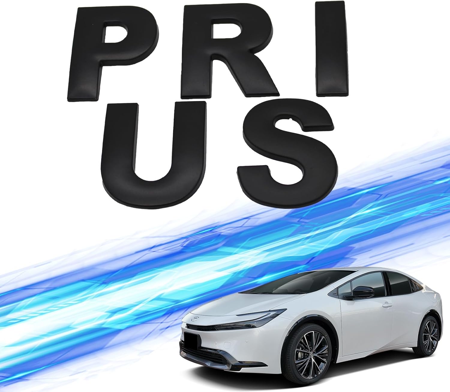 Amazon | WeCar プリウス60系 PRIUS文字 カスタムロゴエンブレム プリウス 30 40 50 60 文字エンブレム クロームメッキ 新型 PRIUS ZVW60 ZVW65 ...