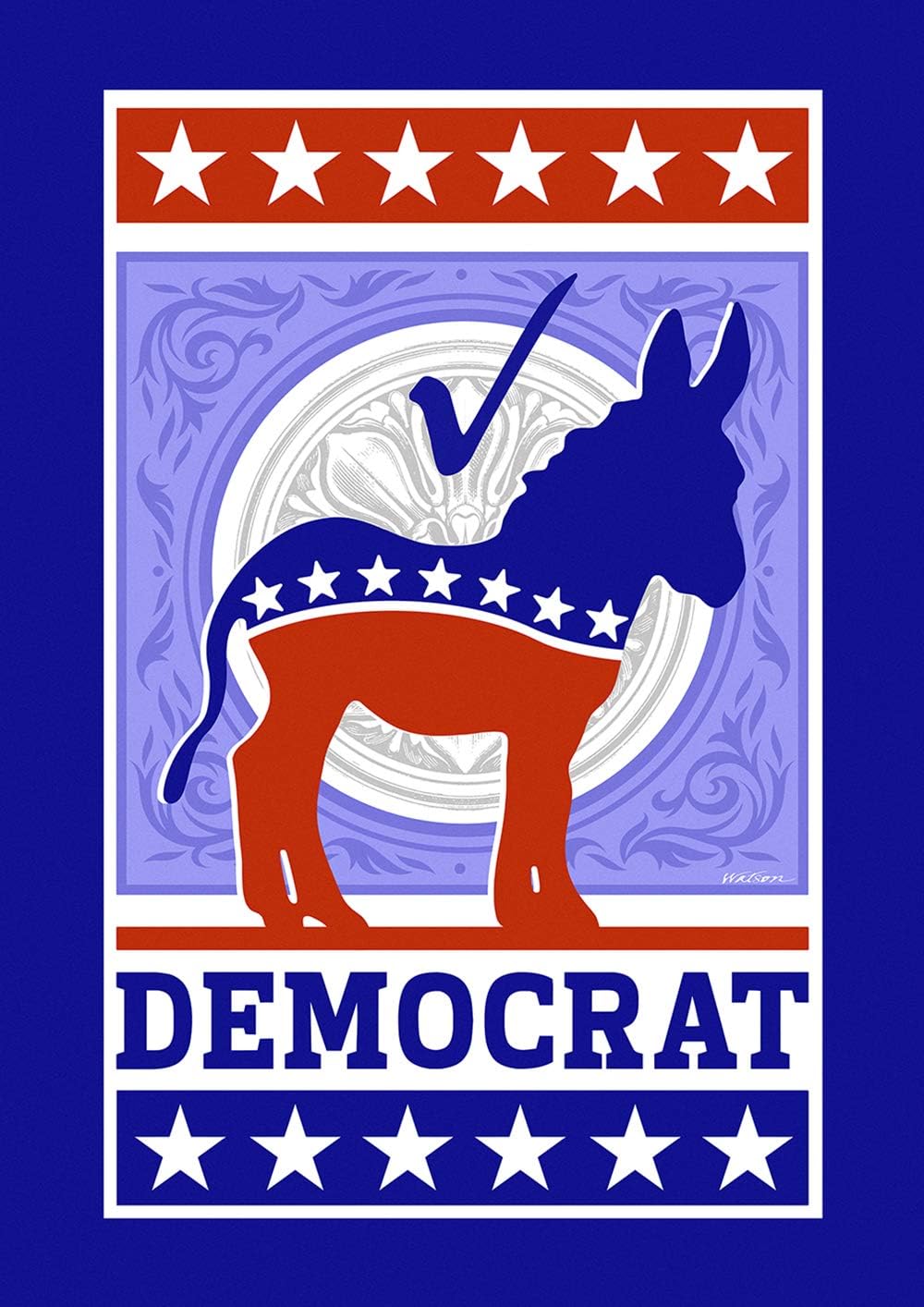 Amazon.com : Toland Home Garden 1012396 Vote Democrat Democrat Flag ...