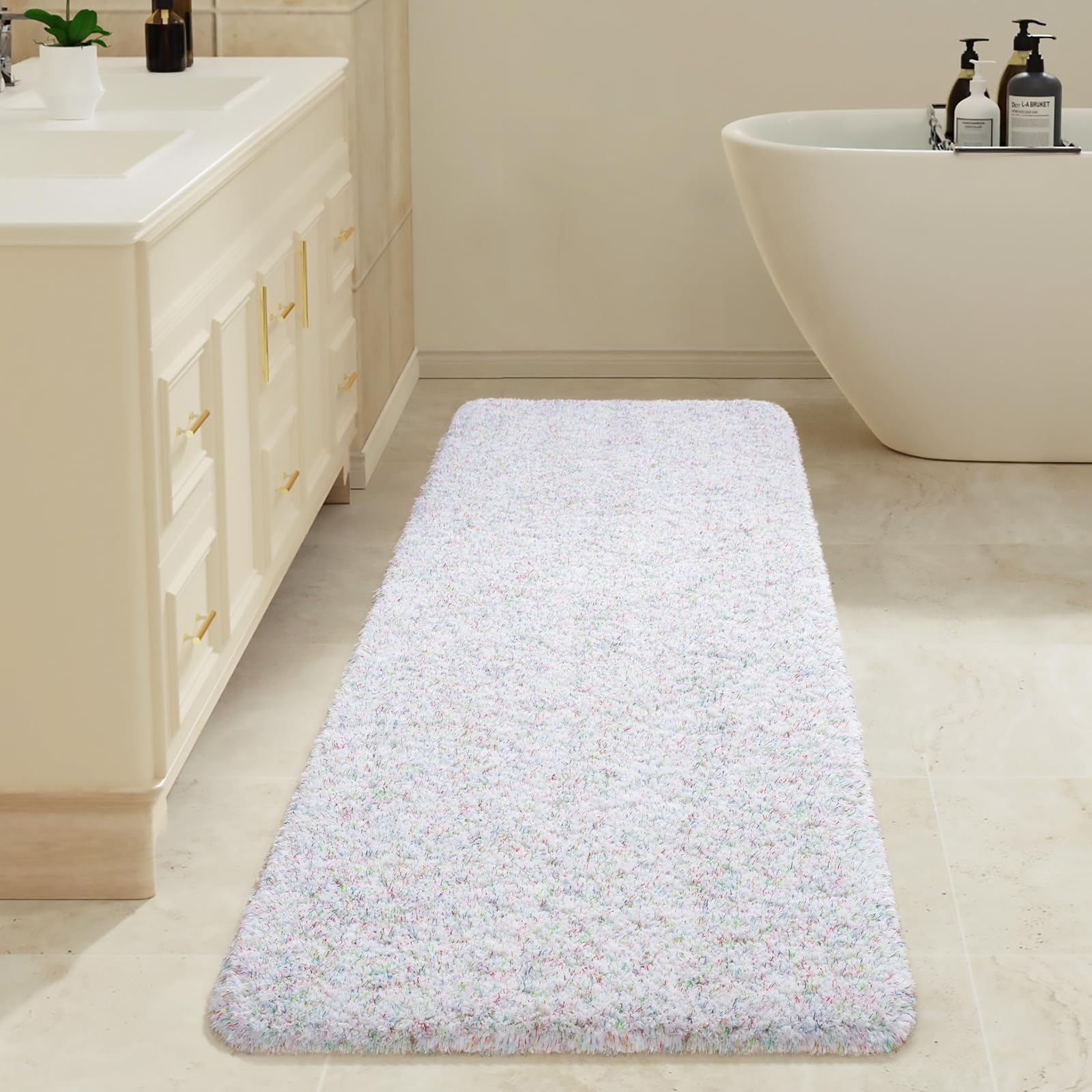 Amazon.com: LOCHAS Bathroom Rugs 24" x 60", Non Slip Washable Bath Rug ...
