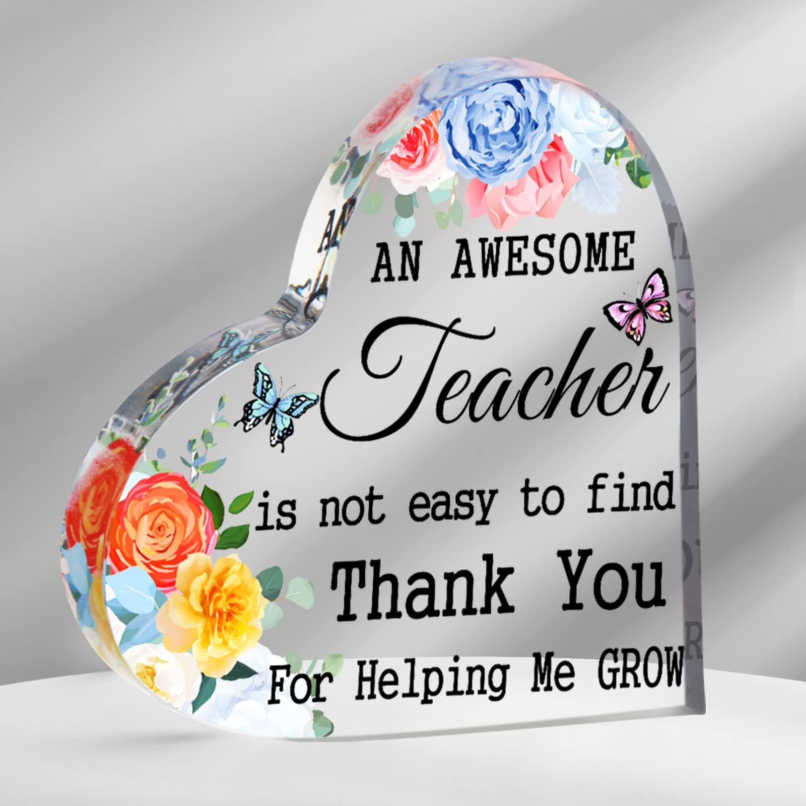 Amazon.com: YWHL Teacher Gifts for Women Men Crystal Thank You Appreciation Gifts for Teacher ...