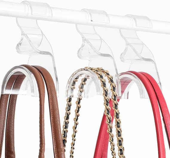 Amazon.com: Wiosi Handbag Hanger 3 Pack - Durable Luxury Acrylic Holder ...