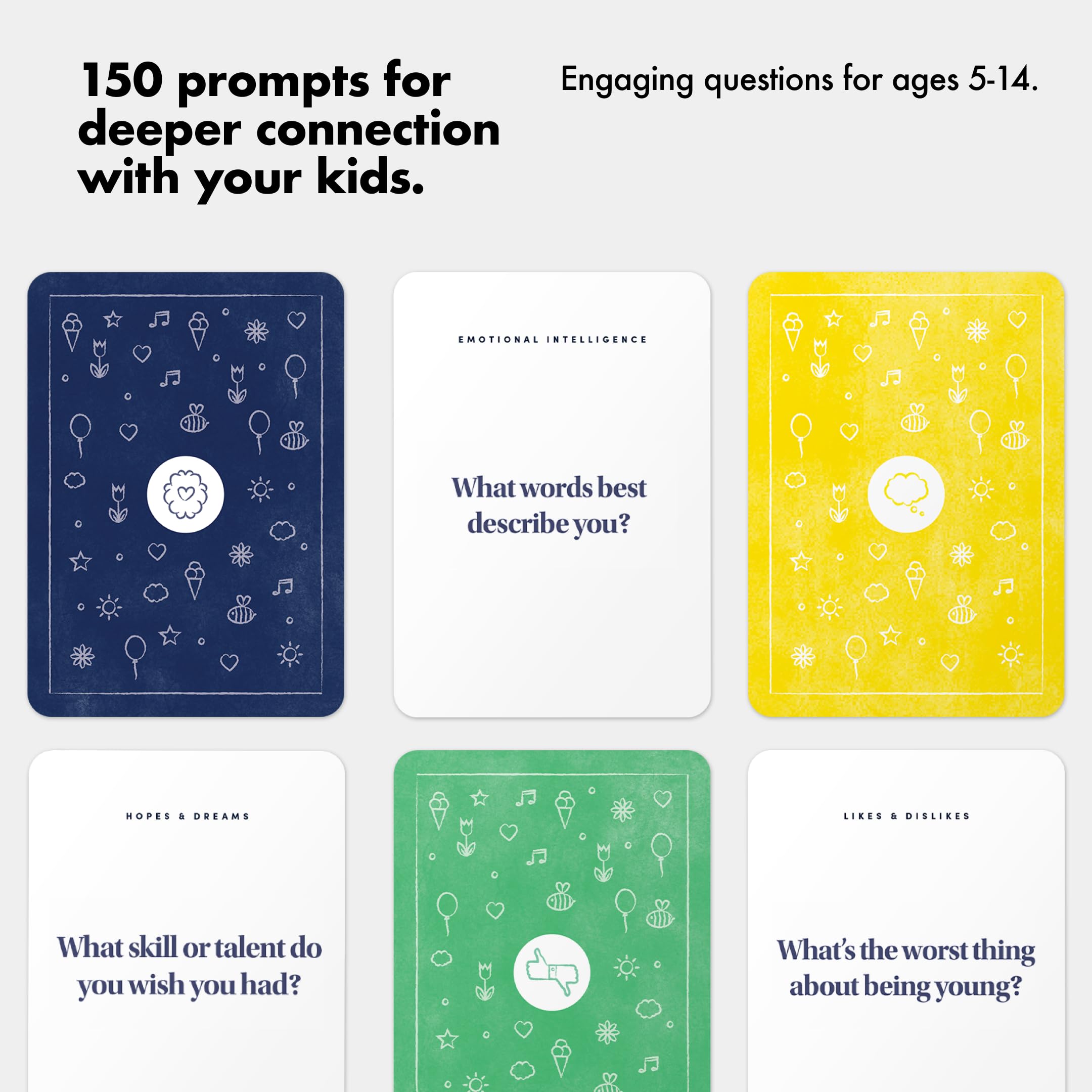 Snapklik.com : BestSelf Conversation Cards For Kids Little Talk Deck ...