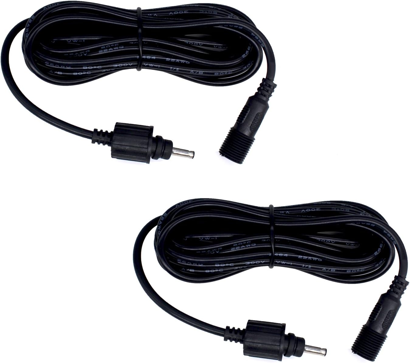 Extension Cord Black Outdoor 3.3 ft Cable with Male and Female ...