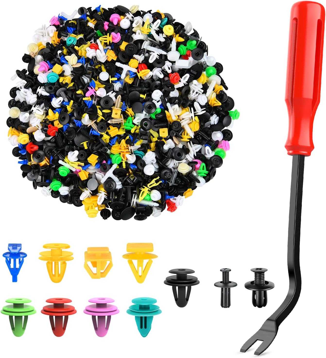 Amazon.com: Lantee 210 Pcs Automotive Car Clips Assortment - 10 Types ...