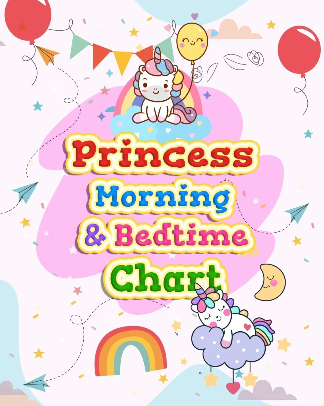 Buy Princess Morning & Bedtime Chart: Girl Routine Checklist Kids Can ...