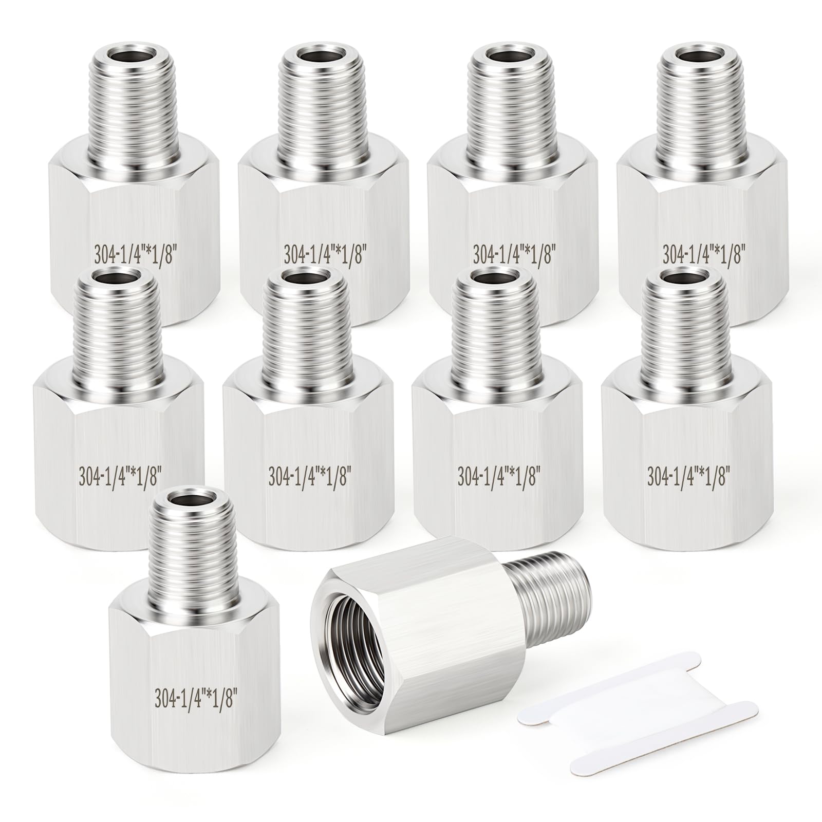 Snapklik.com : TAISHER 10PCS 304 Stainless Steel Pipe Fitting